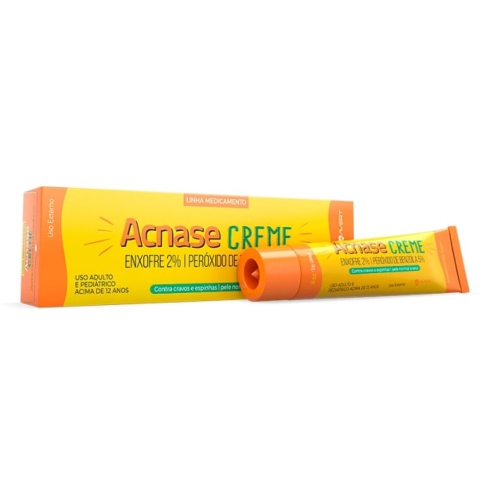 Creme Acnase Facial Avert 20mg + 50mg 25g — Qualidoc
