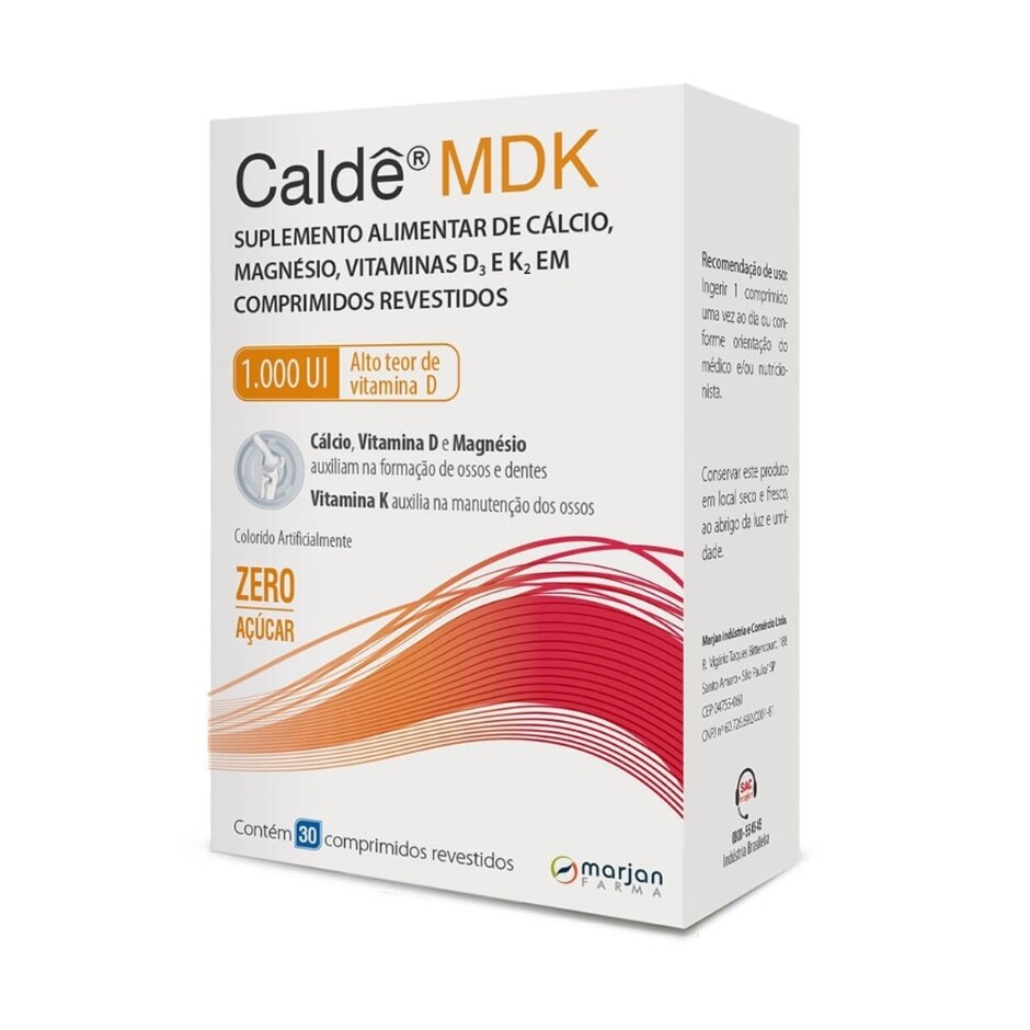 Caldê MDK 1.000UI 30 Comprimidos Revestidos — Qualidoc